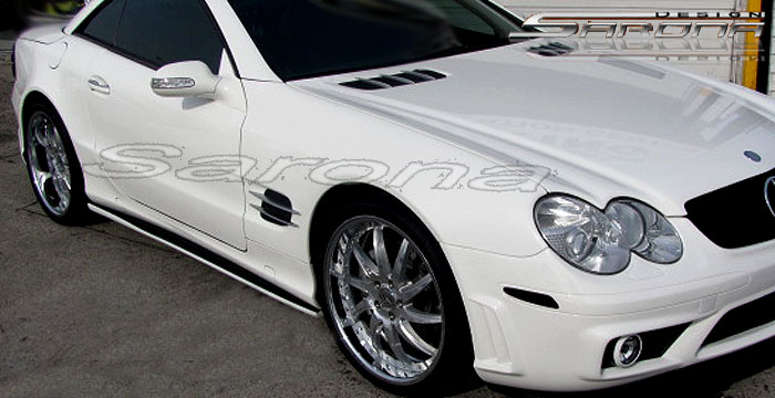 Custom Mercedes SL 2007 Side Skirts - Sarona