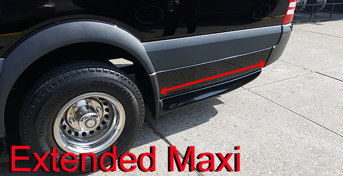 Custom Mercedes Sprinter 2016 Side Skirts - Sarona