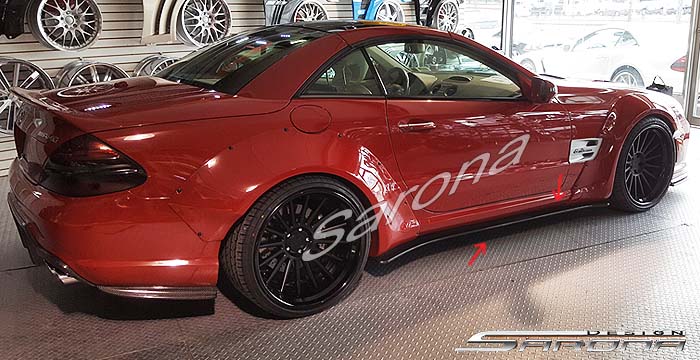 Custom Mercedes SL 2003 Side Skirts - Sarona